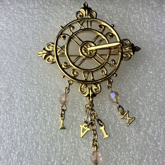 Kirks Folly | Jewelry | Kirks Folly Vintage Brooch Sundial Whimsical ...